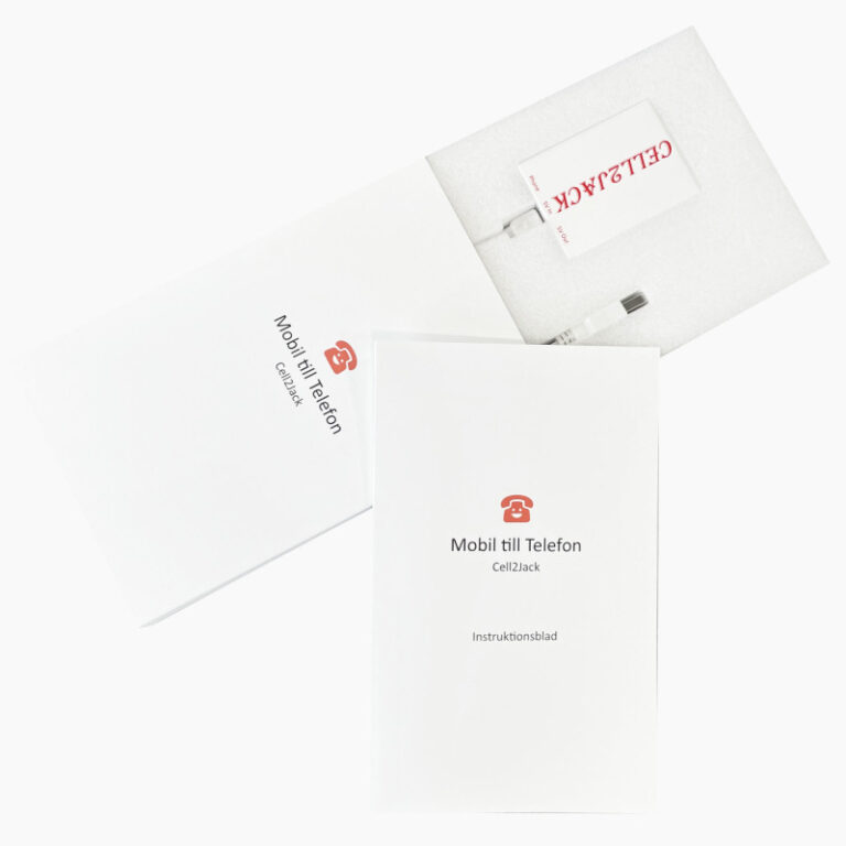 Mobil till Telefon-adapter Cell2Jack (svensk version)